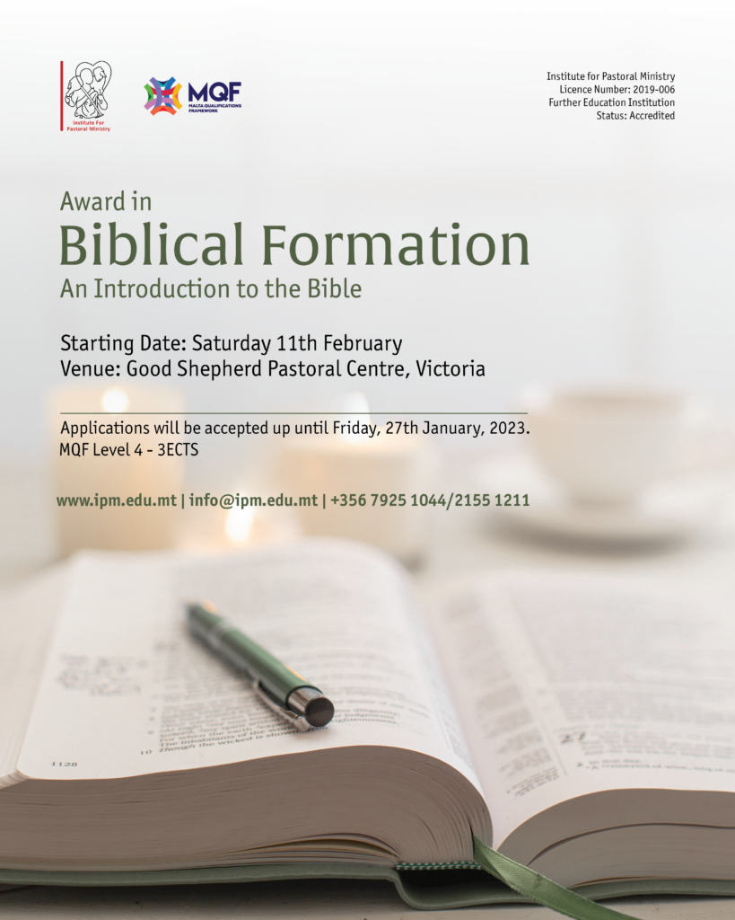 Biblical Formation – Institute for Pastoral Ministry